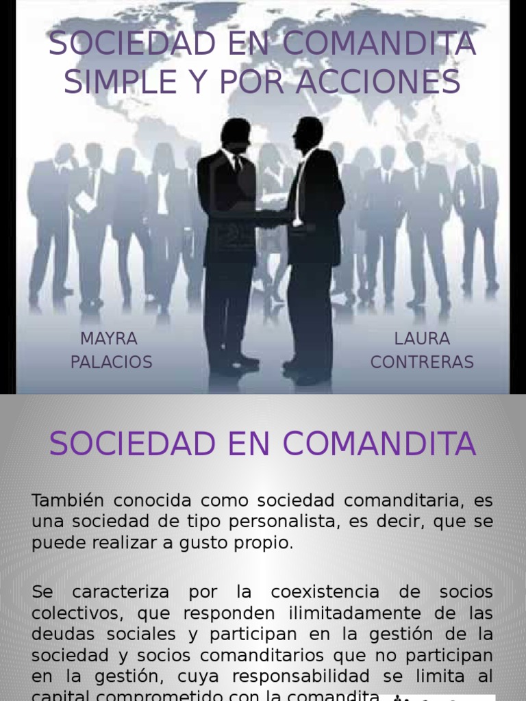 Sociedad en Comandita Simple y Por Acciones | PDF | Sociedad de responsabilidad limitada ...