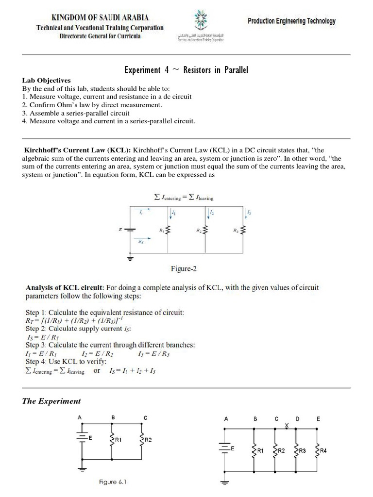 Experiment No4 | PDF | Series And Parallel Circuits | Electrical Network