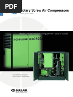 Sullair 3700 Series Compressor Specs | PDF | Horsepower | Electric Motor