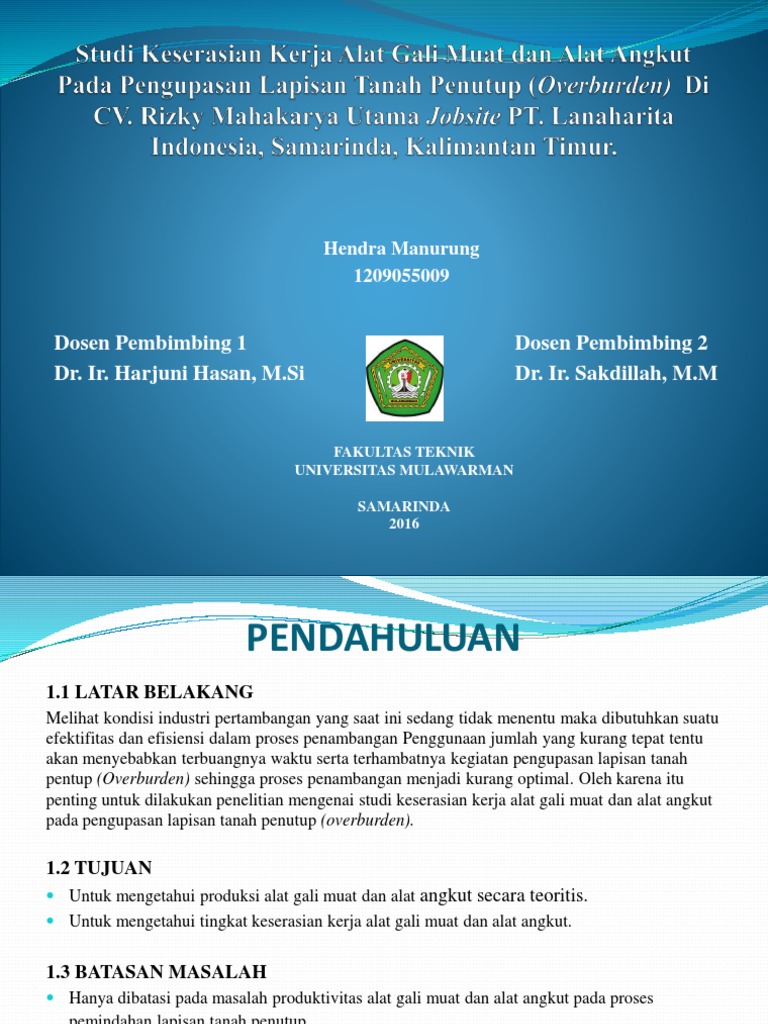 Produktivitas Alat Gali dan Angkut | PDF