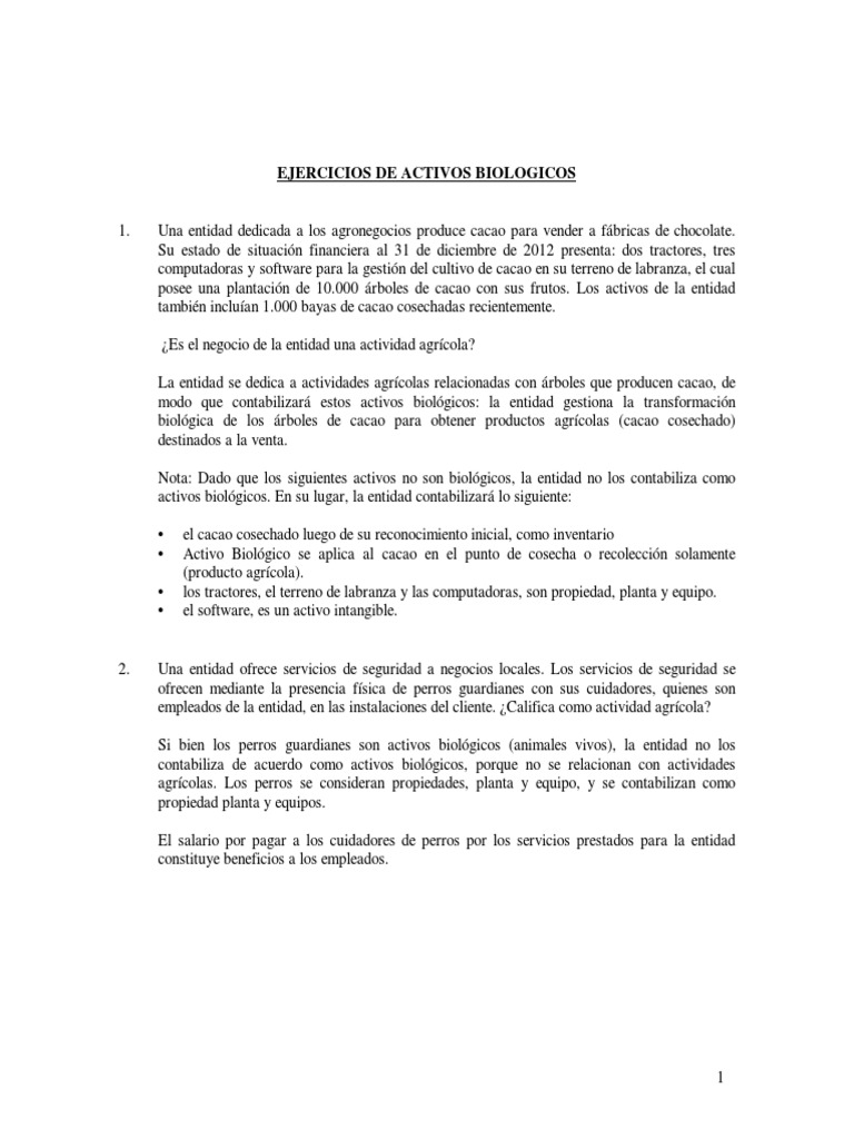 Activos Biologicos | PDF | Tomate | Matadero