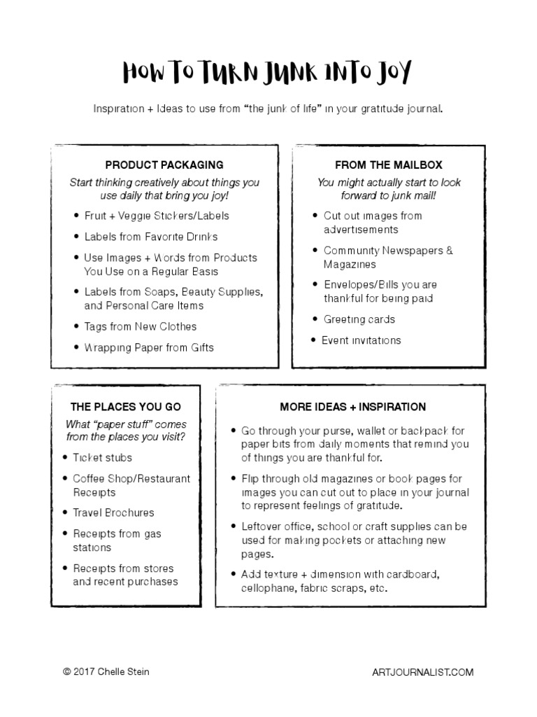 How To Turn Junk Into Joy: Product Packaging From The Mailbox | PDF ...