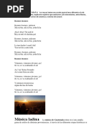 Canciones Mayas: Letras y Traducciones | PDF | Naturaleza | Ocio