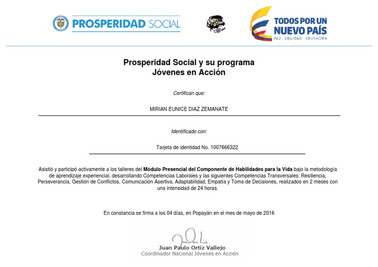 Certificado Dps | PDF