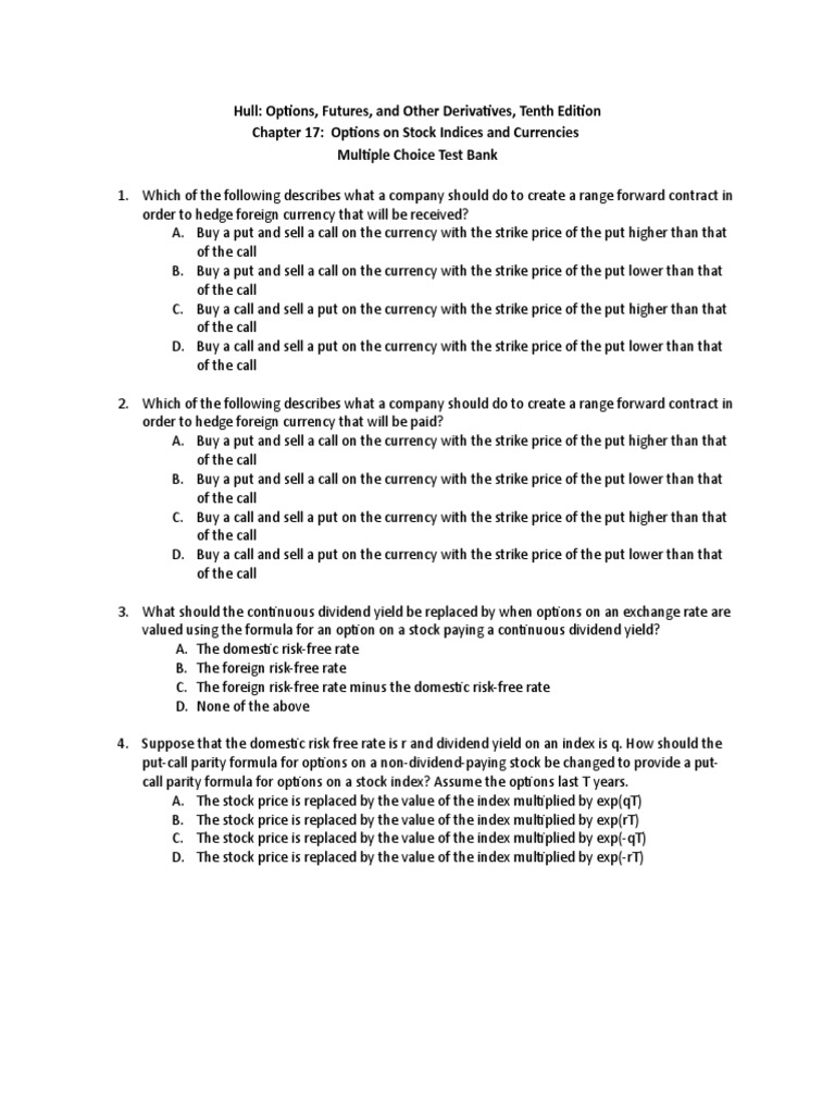 Range Forward Contracts Explained | PDF | Moneyness | Option (Finance)