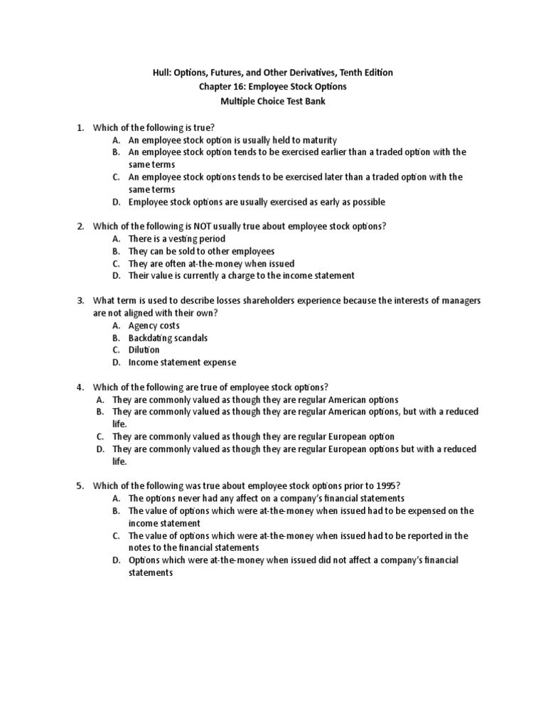 Hull: Options, Futures, and Other Derivatives, Tenth Edition Chapter 16 ...