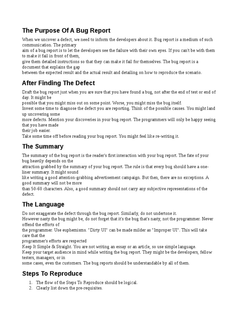 Write Better Bug Report | PDF | Software Bug | Programmer
