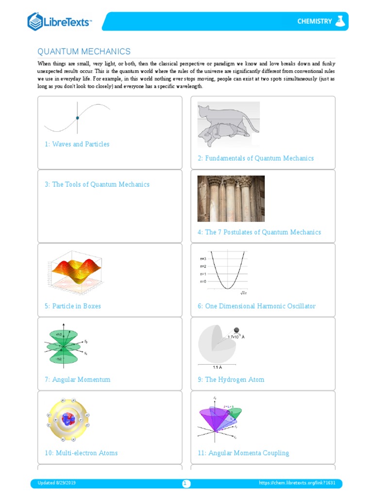 Quantum Mechanics | PDF