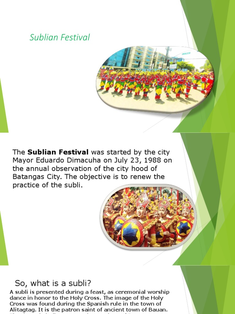 Sublian Festival | PDF