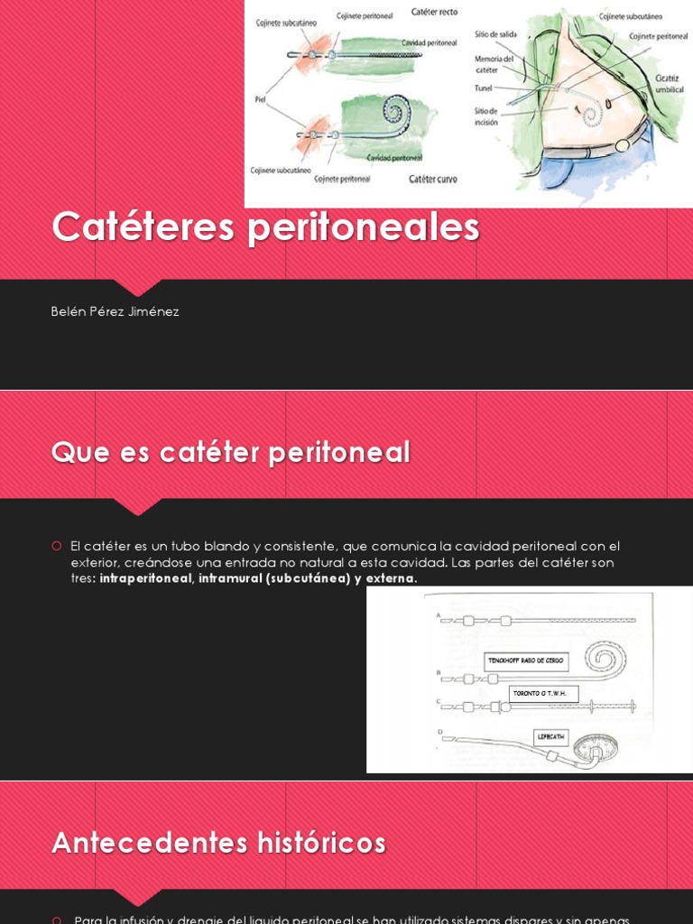 Catéteres Peritoneales | PDF | Peritoneo | Especialidades Medicas