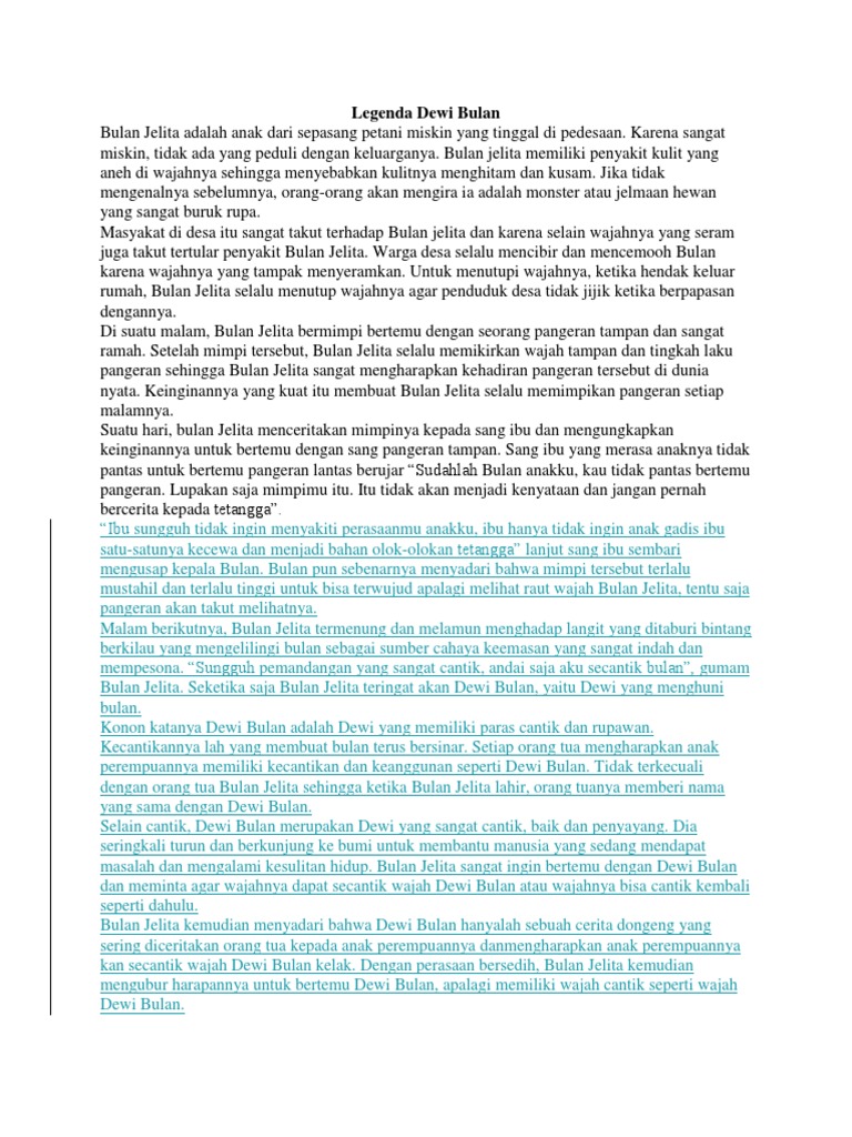 Legenda Dewi Bulan | PDF