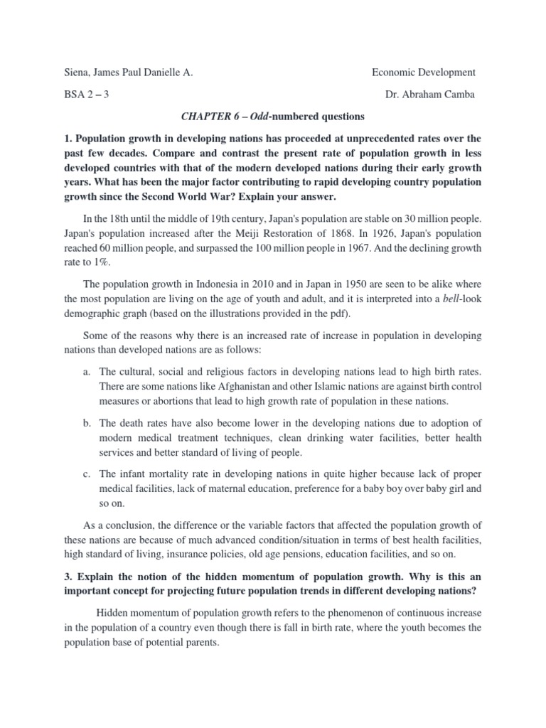 Assignment 3 | PDF | Employment | Economic Growth