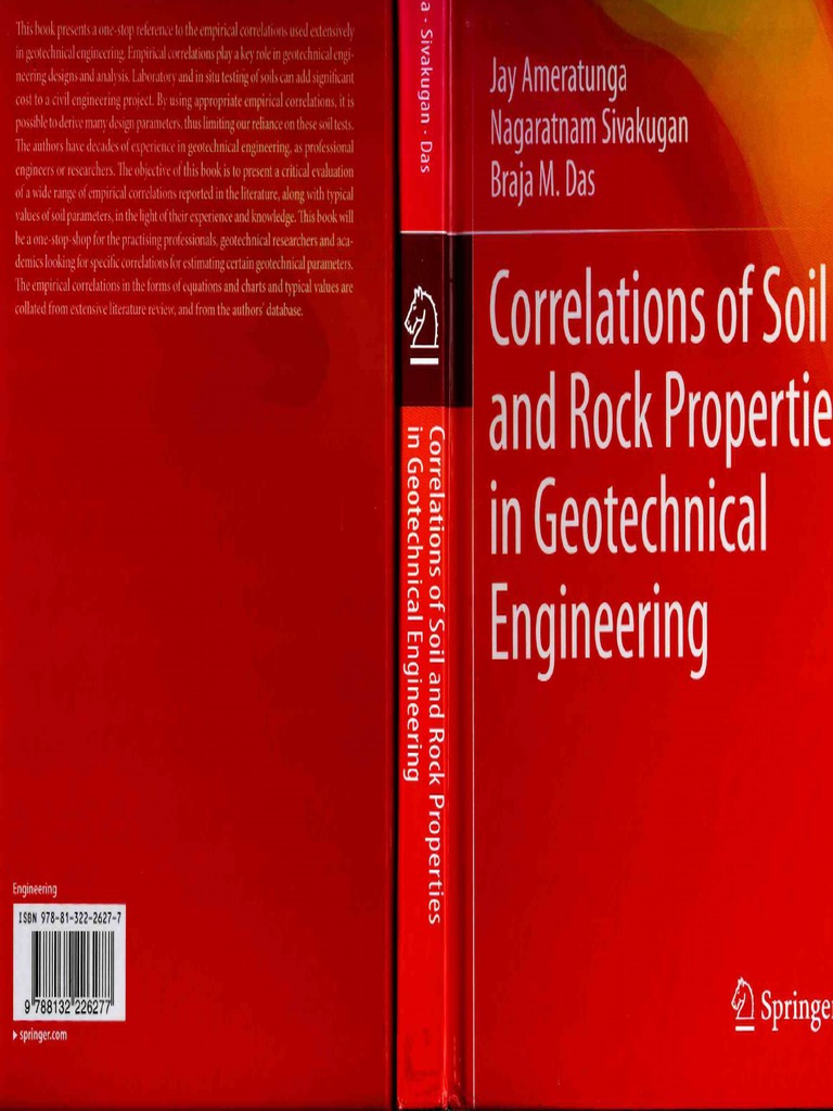 Correlations of Soil and Rock Properties | PDF