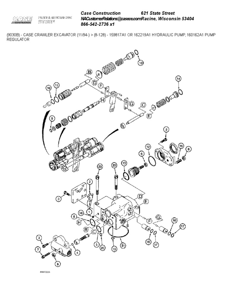 Case Excavator Hydraulic Parts | PDF | Screw | Manufactured Goods
