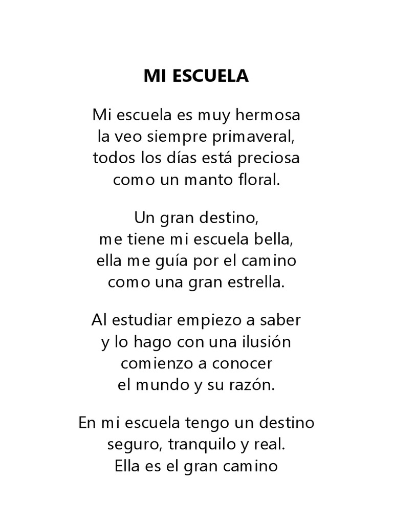 Mi Escuela Poesia | PDF