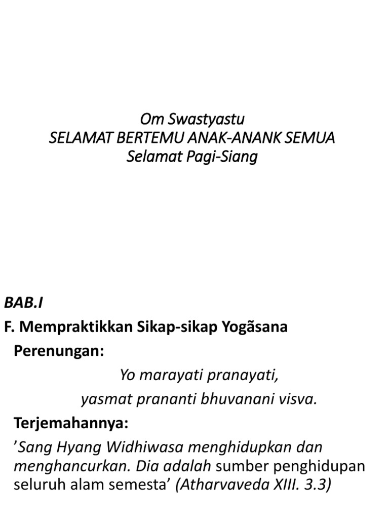 Mempraktekan Sikap Yoga Asana | PDF