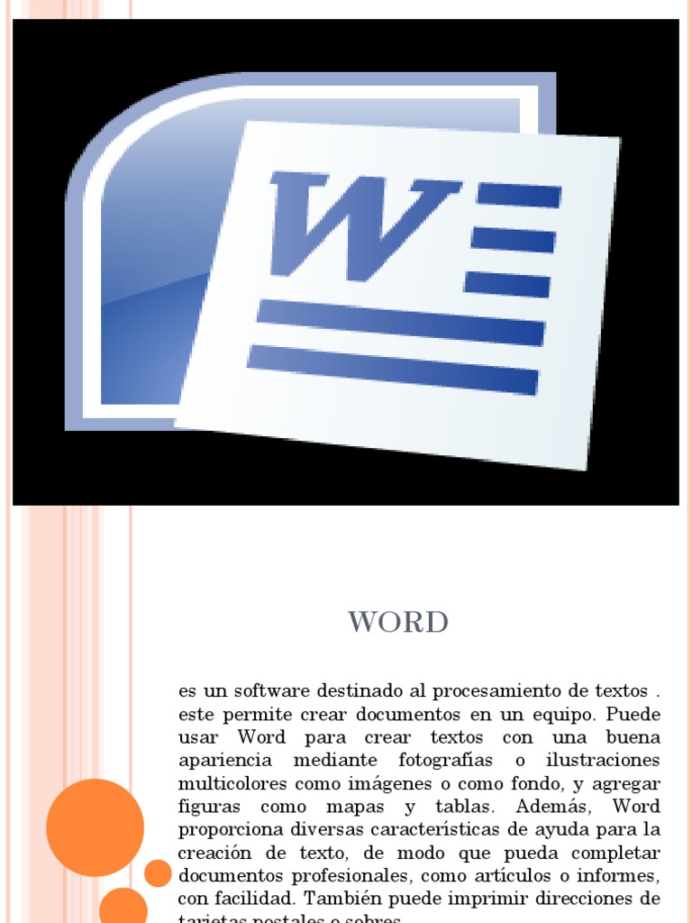 3°presentación Word | PDF | Microsoft Word | Point and Click