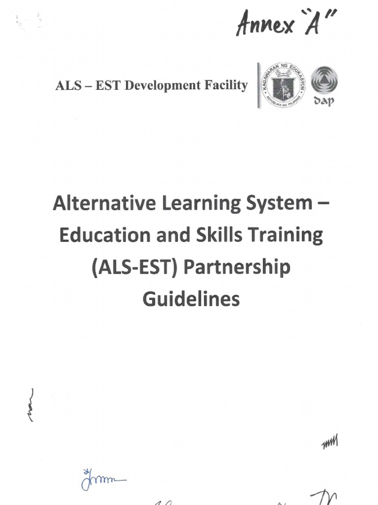 ALS-EST Guidelines and Application Forms | PDF
