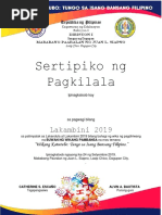 Sertipiko NG Pagkilala | PDF