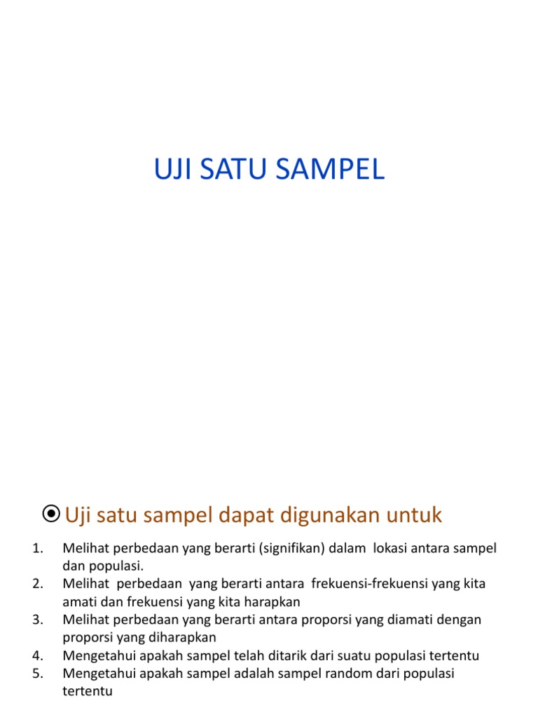 2 - Uji Binomial Dan Run | PDF