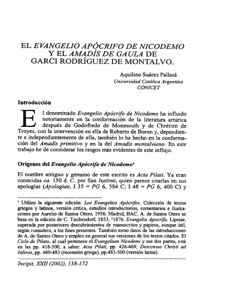 El Evangelio Apócrifo de Nicodemo | PDF | Santo Grial | La resurrección ...