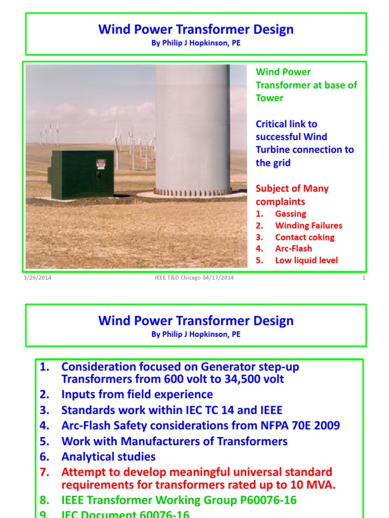 Wind Power Design | PDF | Transformer | Manufactured Goods