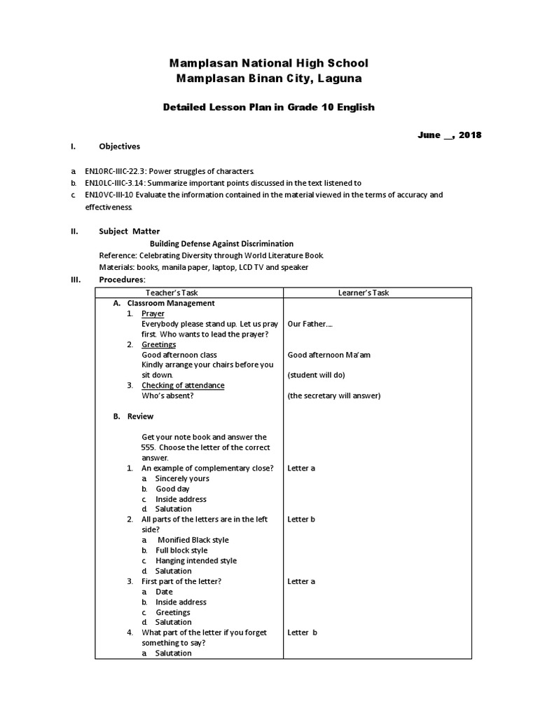Mamplasan National High School Mamplasan Binan City, Laguna: Detailed ...