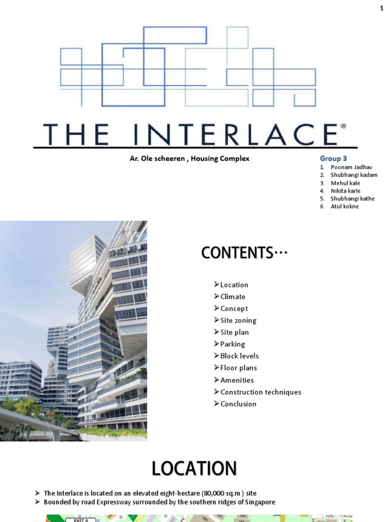 International Case Study Set1 the INTERLACE SINGAPORE | Climate | Wound