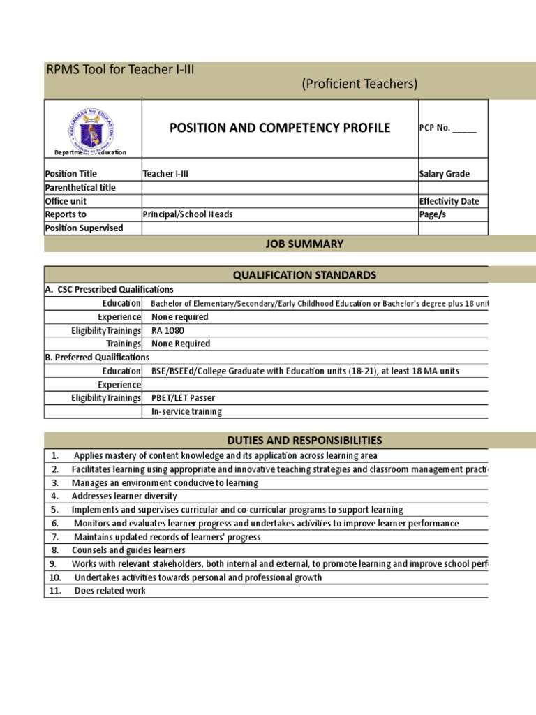 IPCRF and COT Indicators 2024-2025 | PDF | Lesson Plan | Educational ...