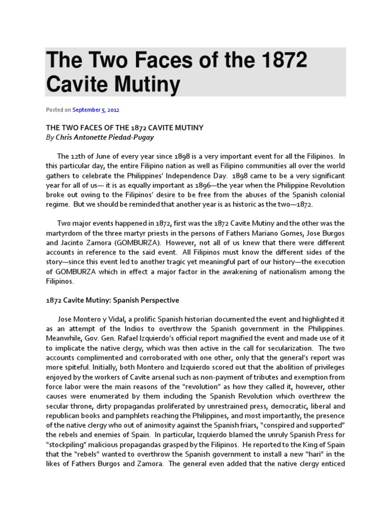 Cavite Mutiny | Philippines