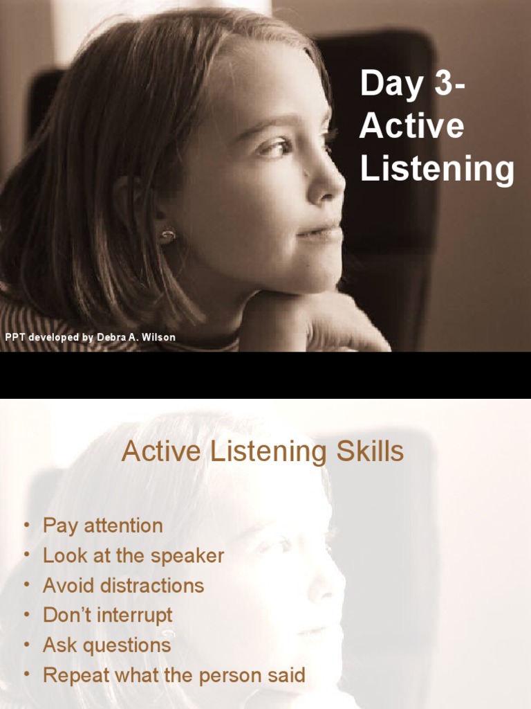 Active Listening Skills Ppt