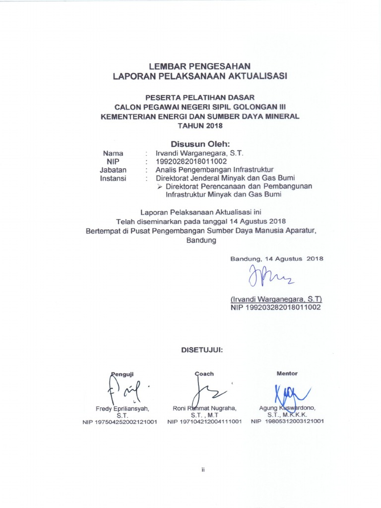 0.b. Lembar Pengesahan TTD | PDF