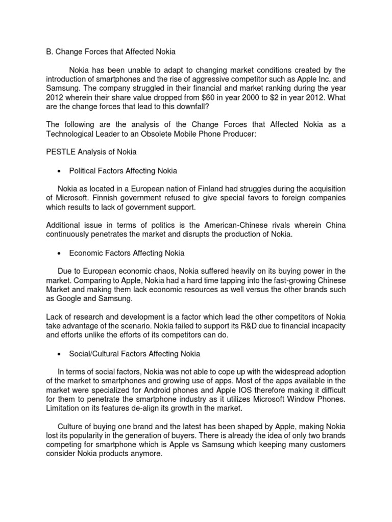 Nokia Case Study | PDF | Nokia | Smartphone