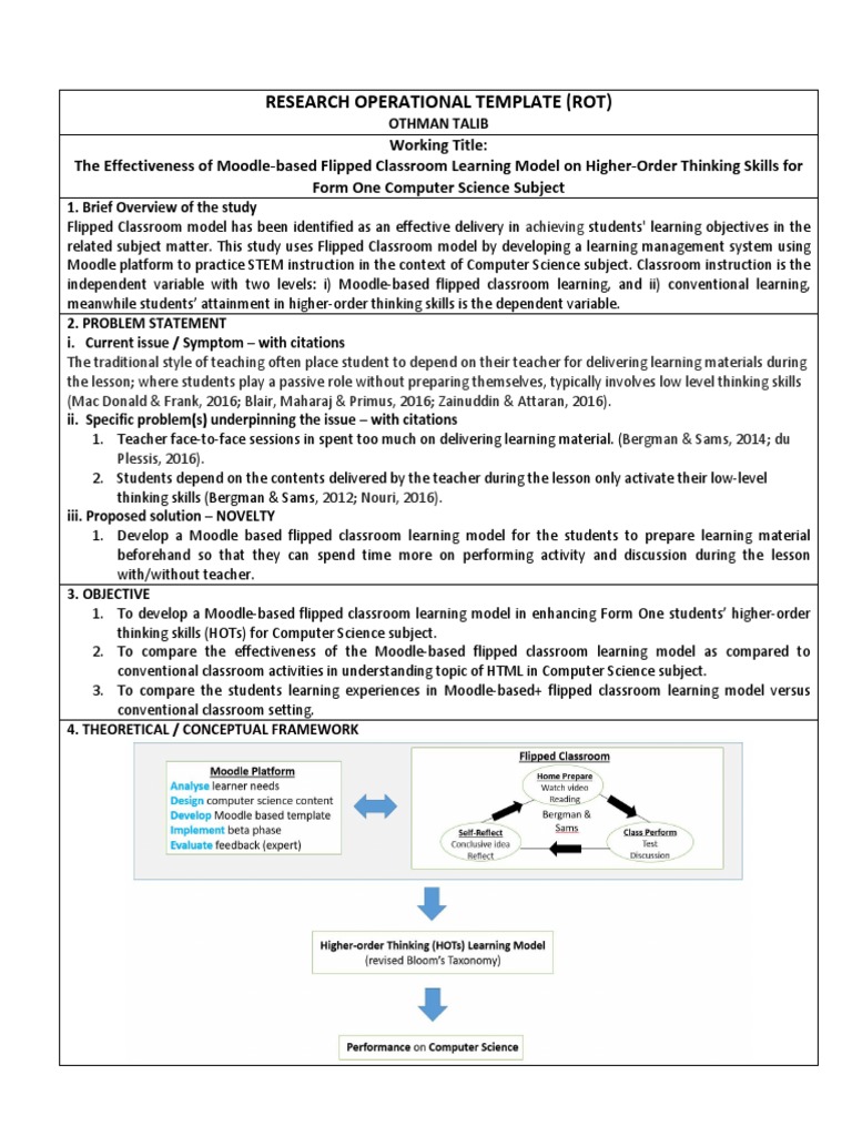 Research Operational Template (Rot) | PDF | Student's T Test ...