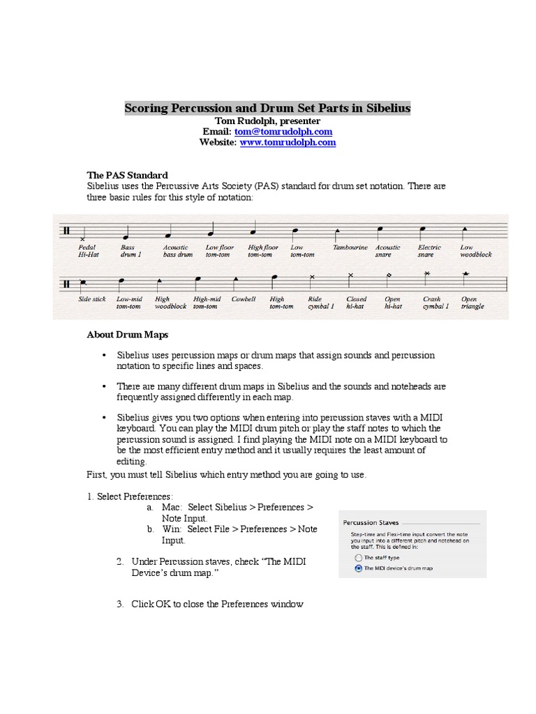 Sibelius Drum Map Download Free Pdf Drum Kit Computer Keyboard 