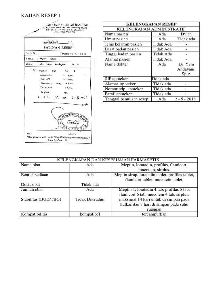Kajian Resep 1 | PDF