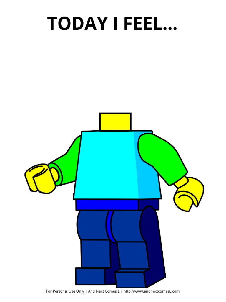 LEGO Today I Feel Visual Emotions Chart - Updated PDF | PDF