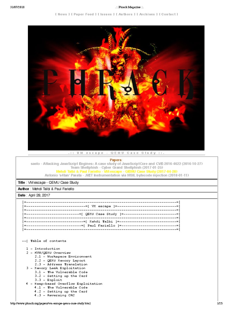Phrack Magazine | PDF | Virtual Machine | Internet Protocols