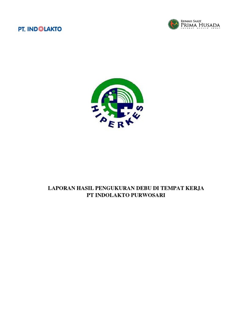 Laporan Hasil Pengukuran Debu Di Tempat Kerja | PDF