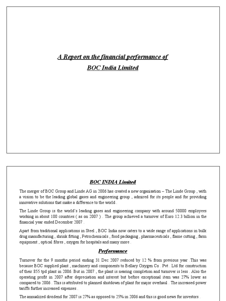 BOC India's Financial Insights | PDF | Debt | Equity (Finance)