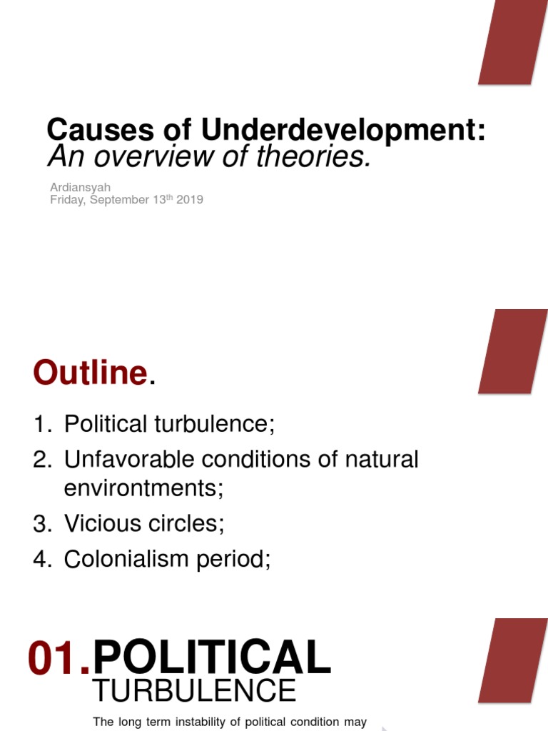 Development Theory - Cause of Underdevelopment (Fri, 13th Sep 2019 ...