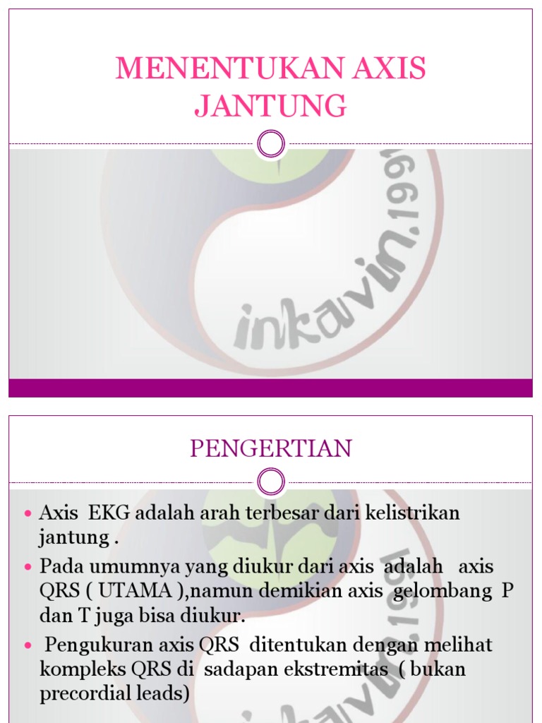 EKG INKAVIN 09. Menentukan Axis | PDF