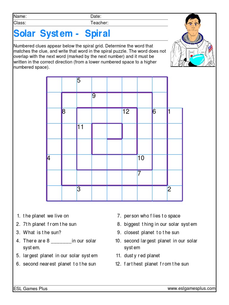 Solar System Spiral | PDF | Solar System | Planets