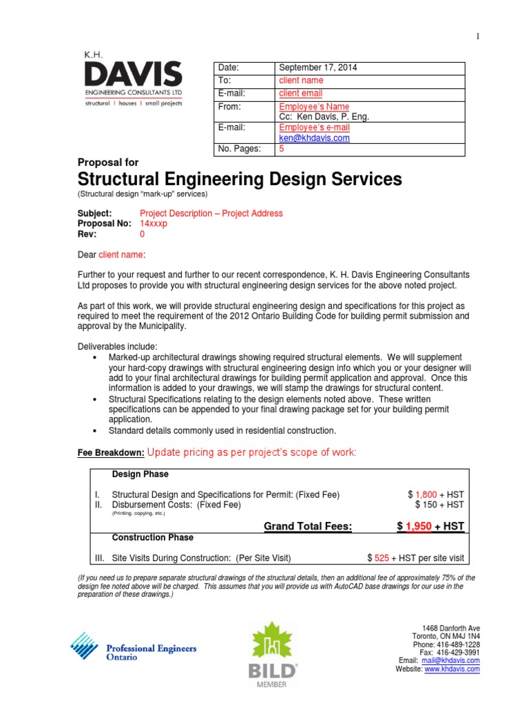 The Best Fee Proposal - To | PDF | Liability Insurance | Insurance