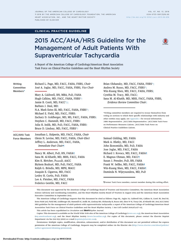 2015 ACC AHA HRS Guideline For The Management of Adult Patients With ...
