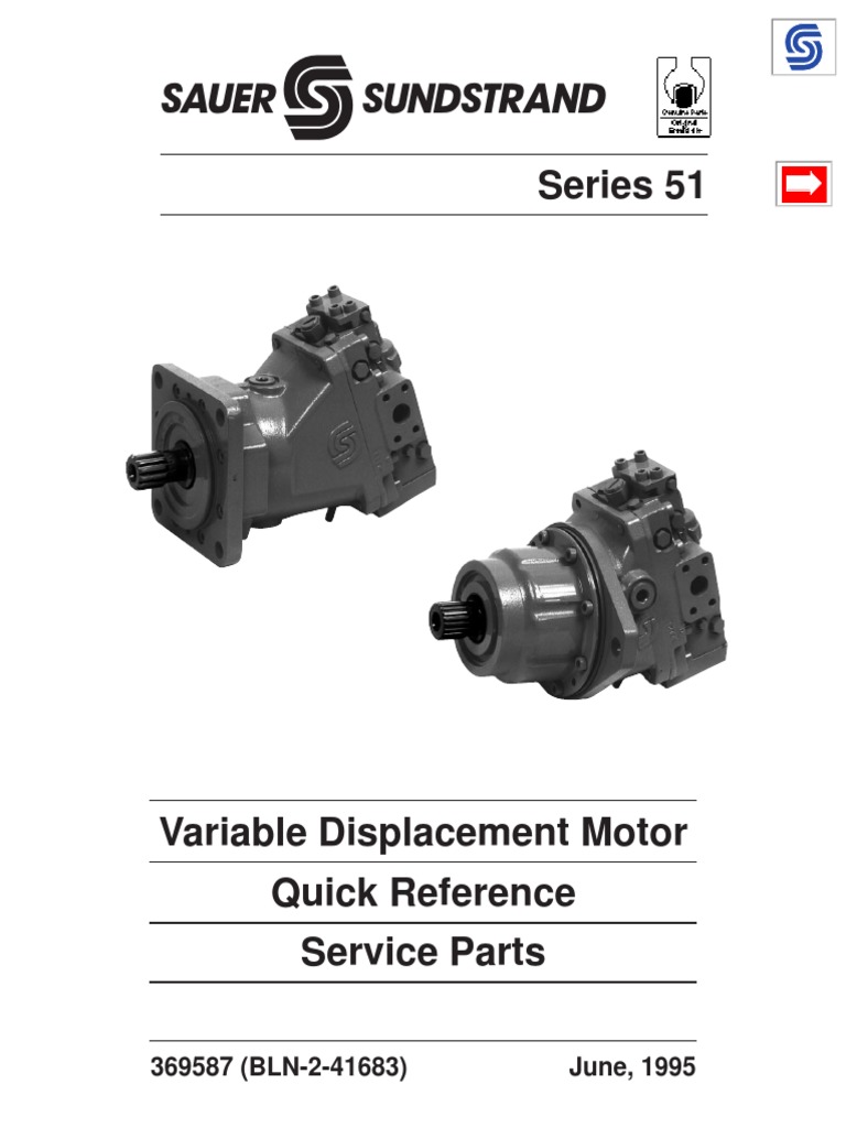 Bent Axis Var Motor Quick Reference Parts PDF | PDF | Mechanical ...