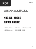 4D94/4D98E Diesel Engine Manual | PDF | Diesel Engine | Engines