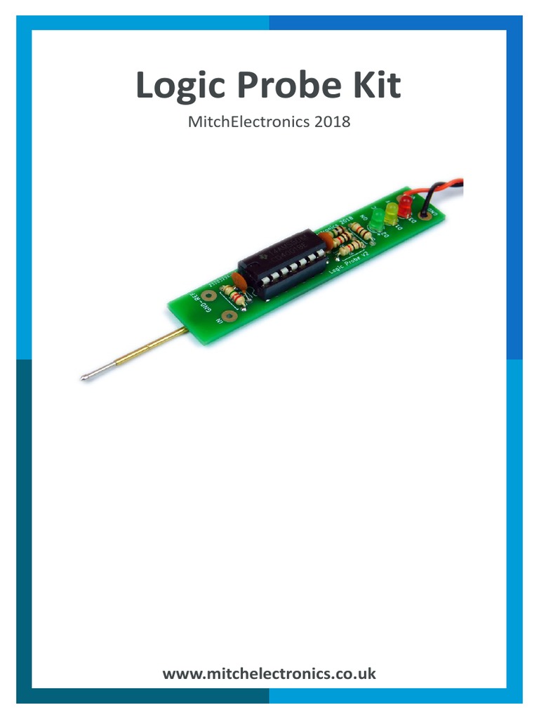 Logic Probe Kit: Mitchelectronics 2018 | PDF | Electronic Circuits ...