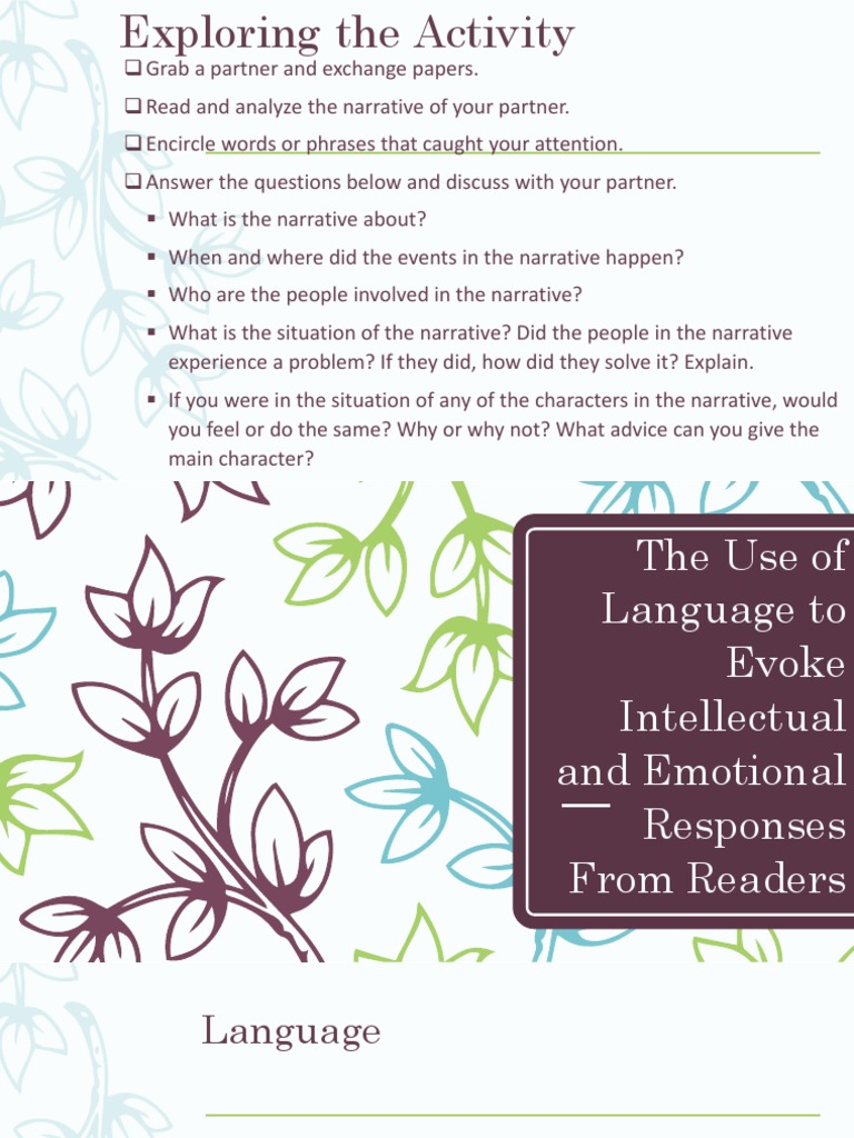 Creative Writing - Sensory Experiences and Imagery | PDF | Narrative ...