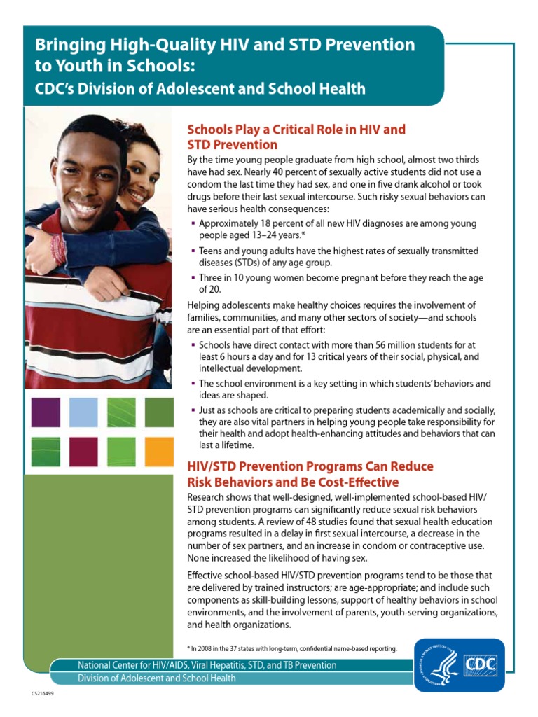 Bringing High-Quality HIV and STD Prevention To Youth in Schools ...